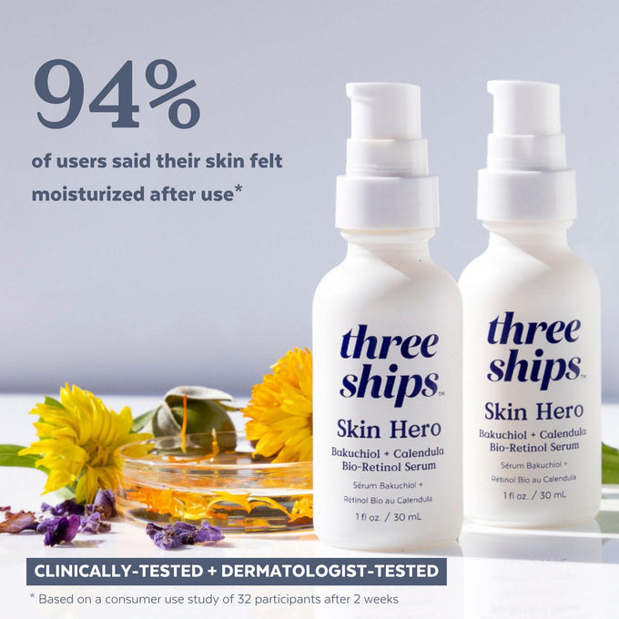 Three Ships Skin Hero Bakuchiol + Calendula Bio-Retinol Serum | The ...