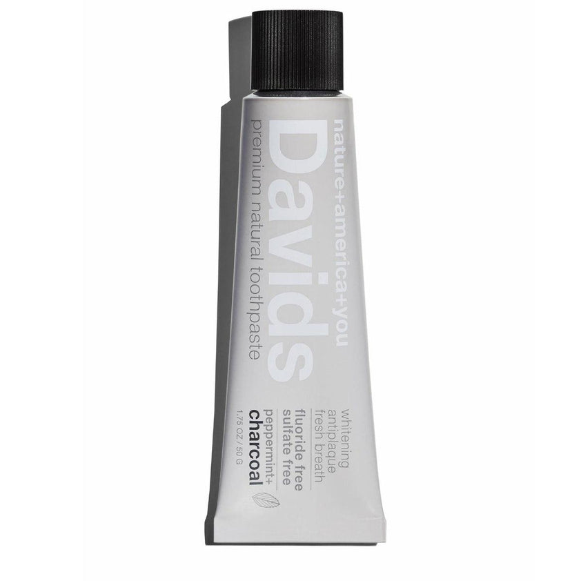 Davids Peppermint+Charcoal Premium Natural Toothpaste | The Detox Market