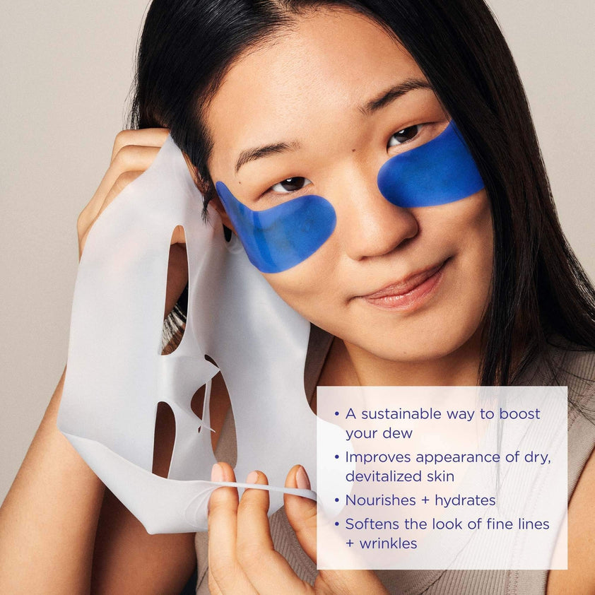 Province Apothecary Reusable Silicone Sheet Mask Set For Eyes and Face ...